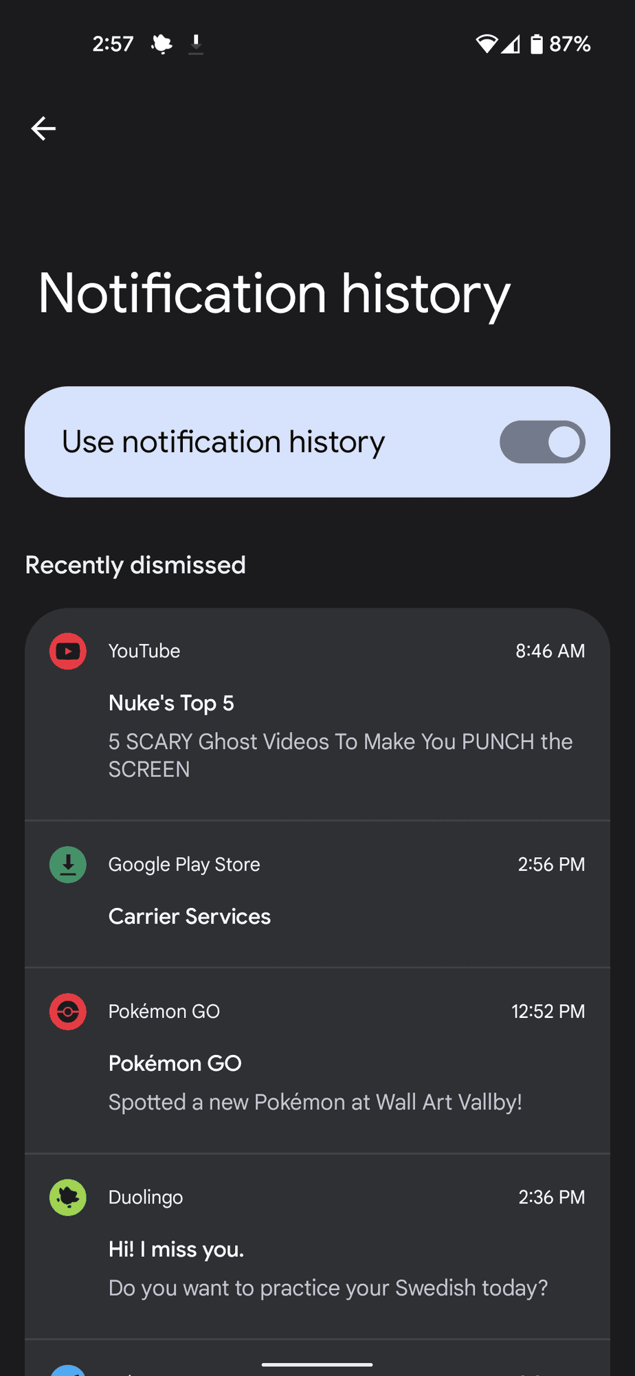 How To Enable Notification History on Android 12
