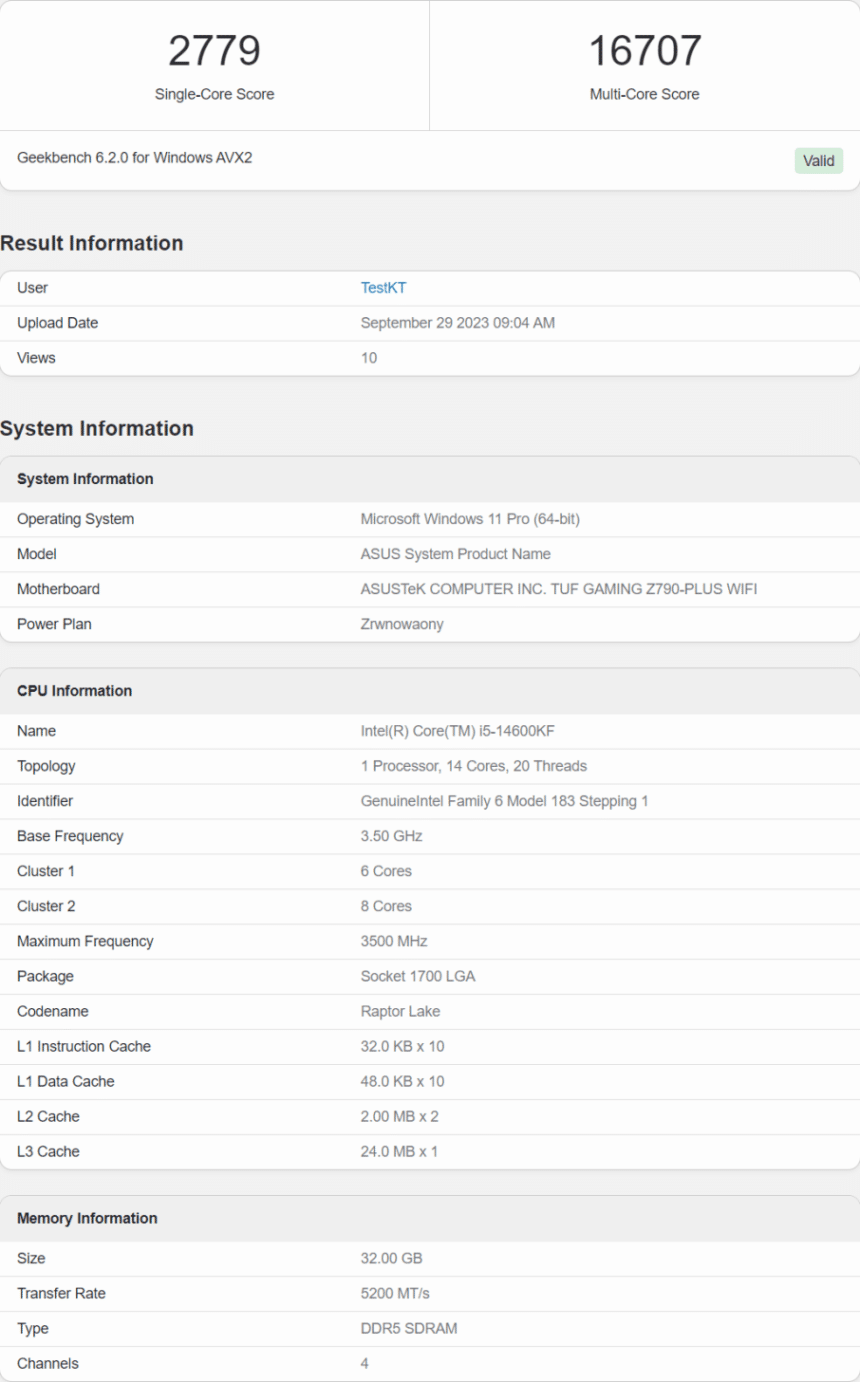 Intel's Core i5-14600K Benchmarks Spotted, Reaching Up To 5.7 GHz Clock ...
